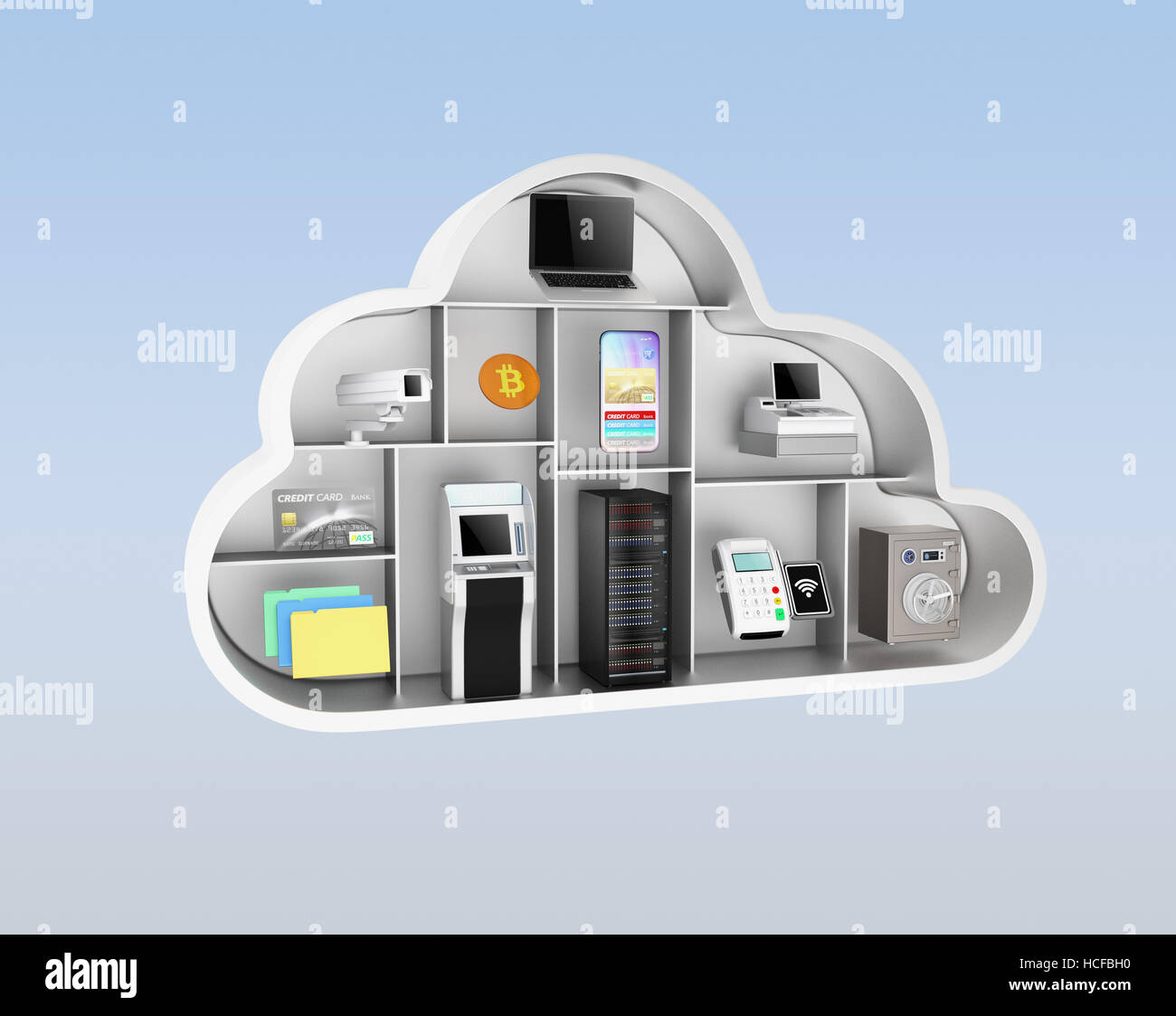 Fintech technology concept. 3D rendering image Stock Photo - Alamy