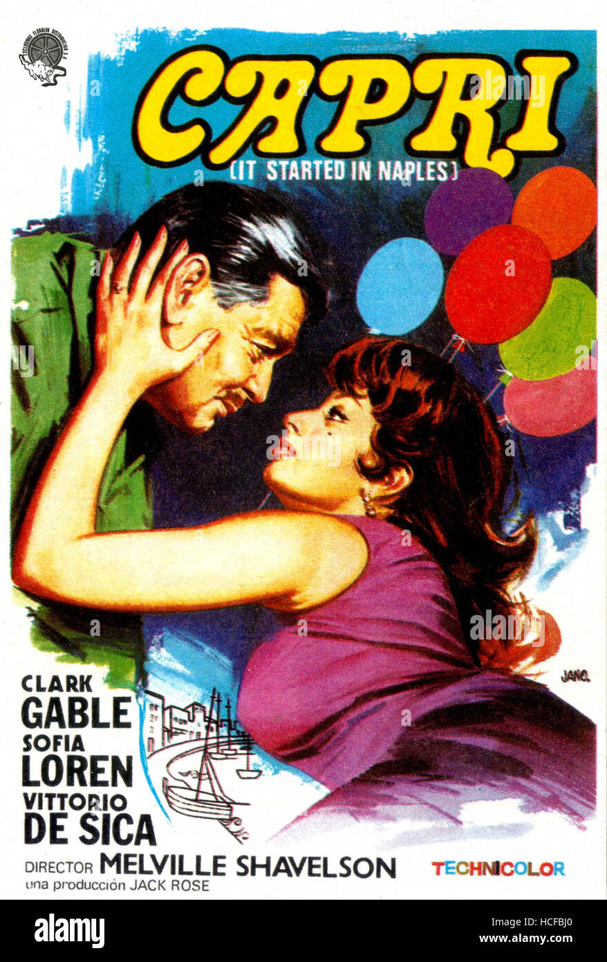 IT STARTED IN NAPLES, (aka 'CAPRI', the title of its Spanish release ...