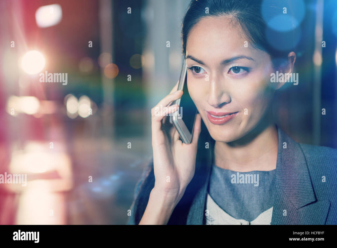 Stylish businesswoman speaking on cell hi-res stock photography and ...