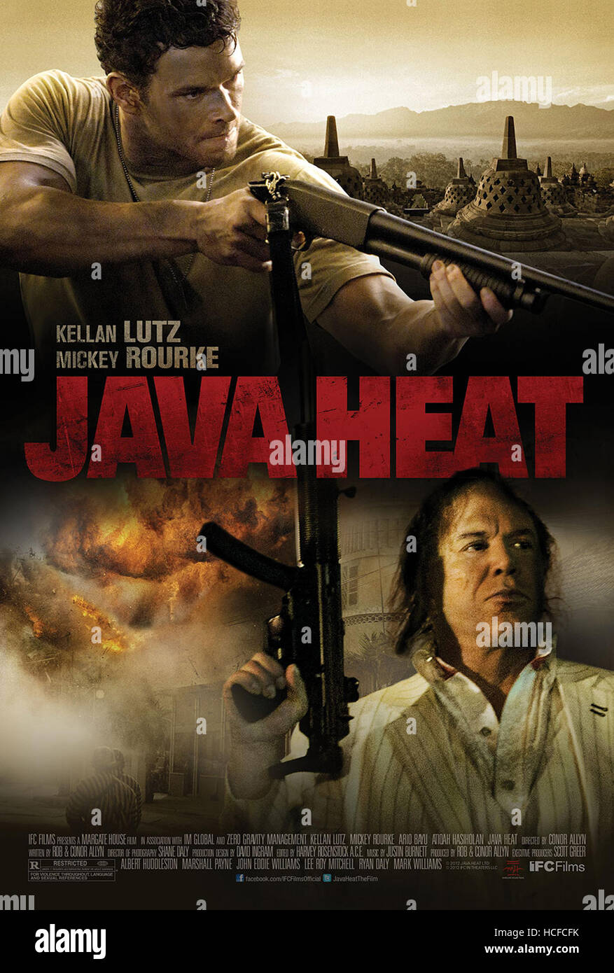 JAVA HEAT, International poster art, from top: Kellan Lutz, Mickey ...