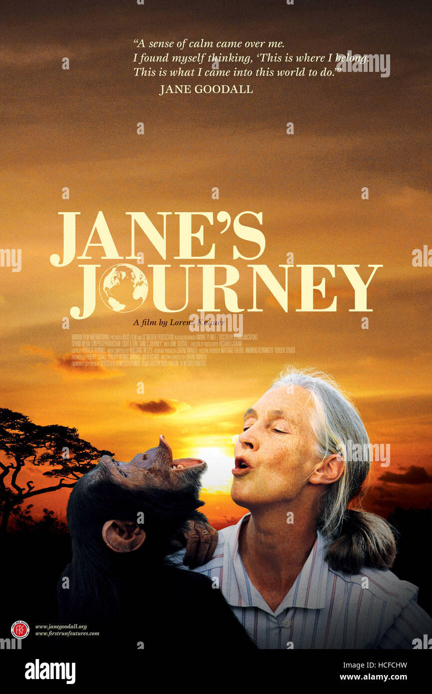 JANE'S JOURNEY, Jane Goodall, US poster art, 2010. ©First Run Features ...