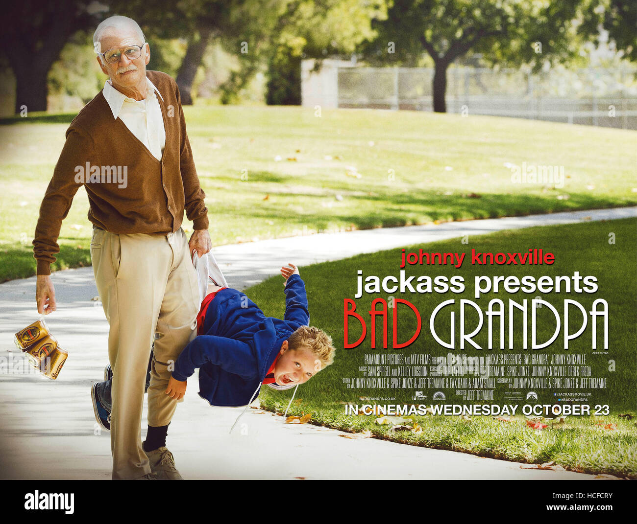 JACKASS PRESENTS: BAD GRANDPA, (aka BAD GRANDPA), British poster art ...
