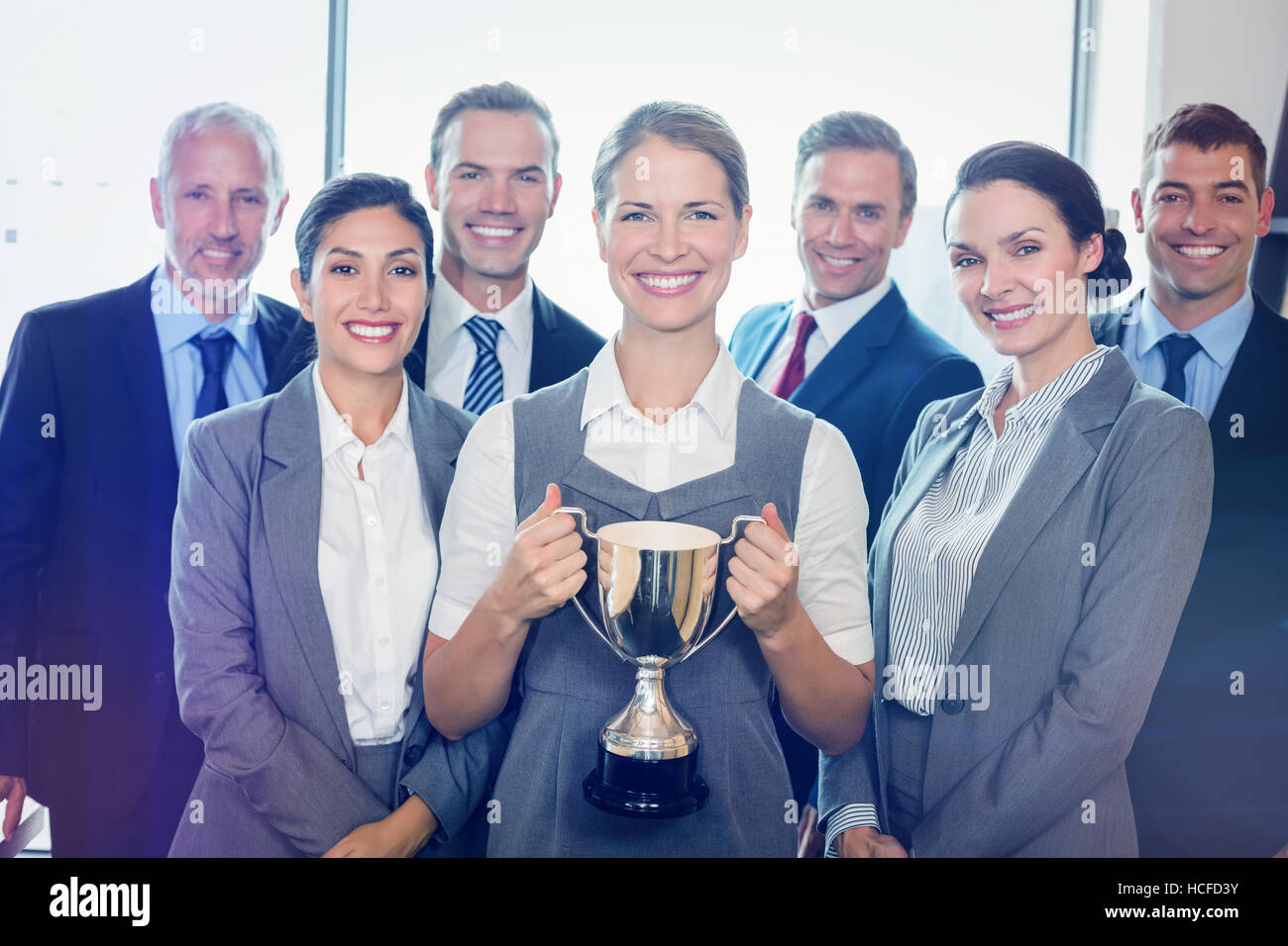 Team celebration trophy hi-res stock photography and images - Alamy