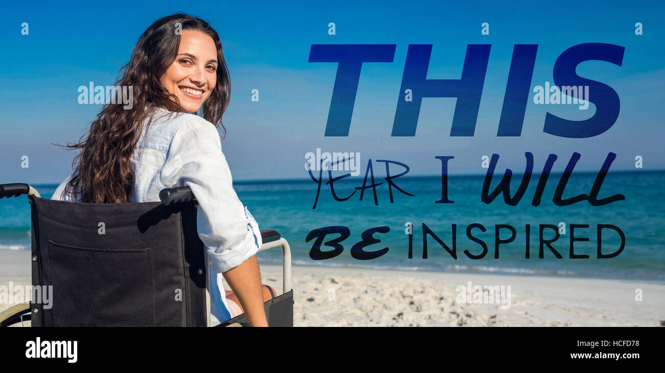 Composite image of this year i will be inspired Stock Photo - Alamy
