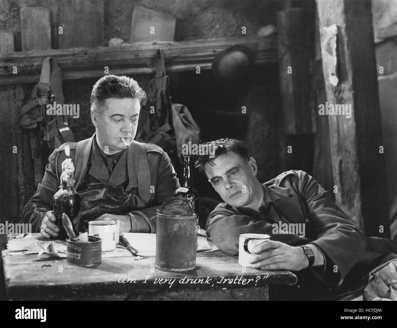 JOURNEY'S END, from left: Billy Bevan, Colin Clive, 1930 Stock Photo ...