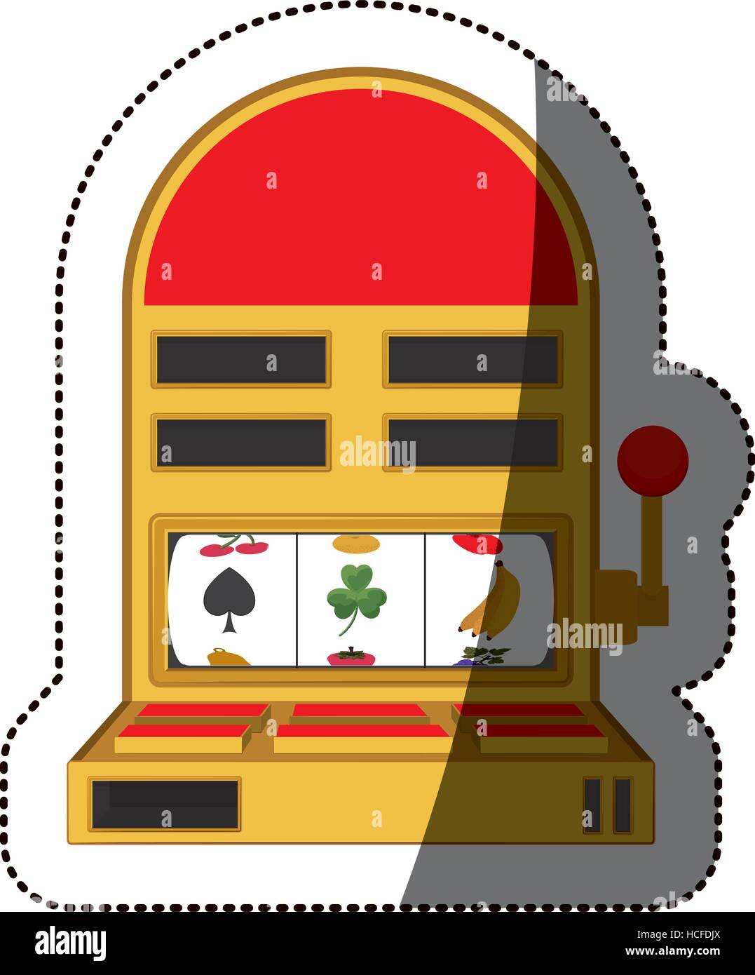Isolated slot machine design Stock Vector Image & Art - Alamy