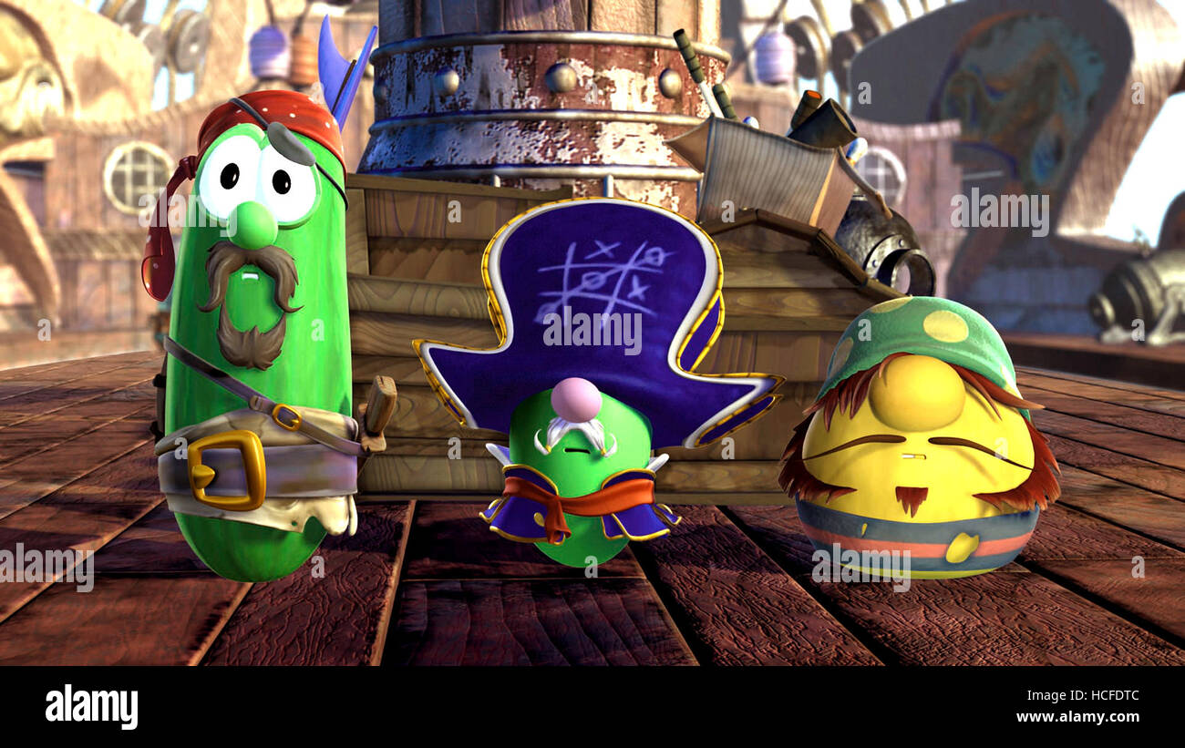 JONAH: A VEGGIE TALES MOVIE, Pirate Larry, Cap' n Pa, Mr. Lunt, 2002 Stock Photo - Alamy