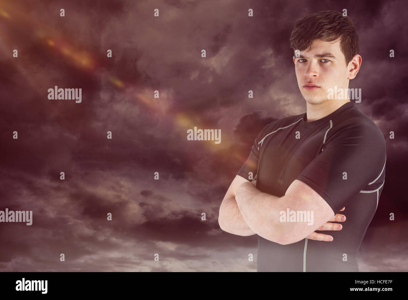 Muscular rugby player arms hi-res stock photography and images - Alamy