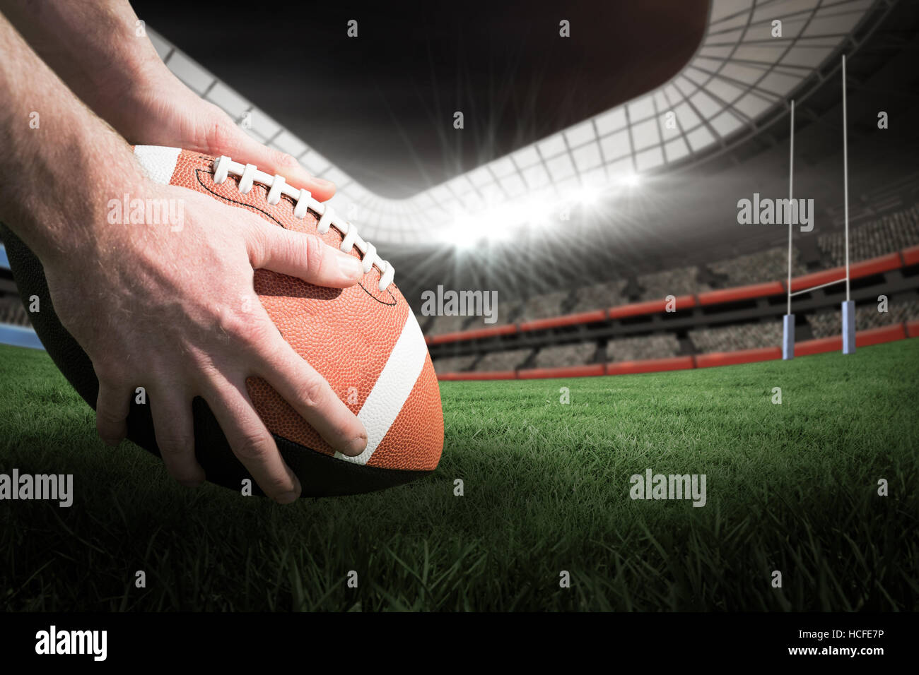 American football field goal kick High Resolution Stock Photography and ...