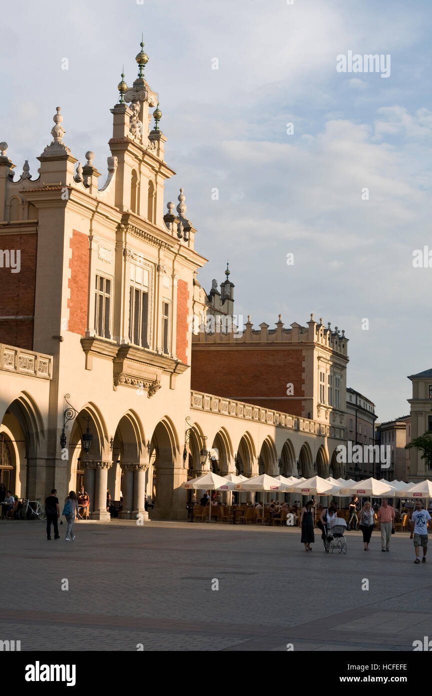 The Renaissance Sukiennice. (Cloth Hall) bathed in early evening ...
