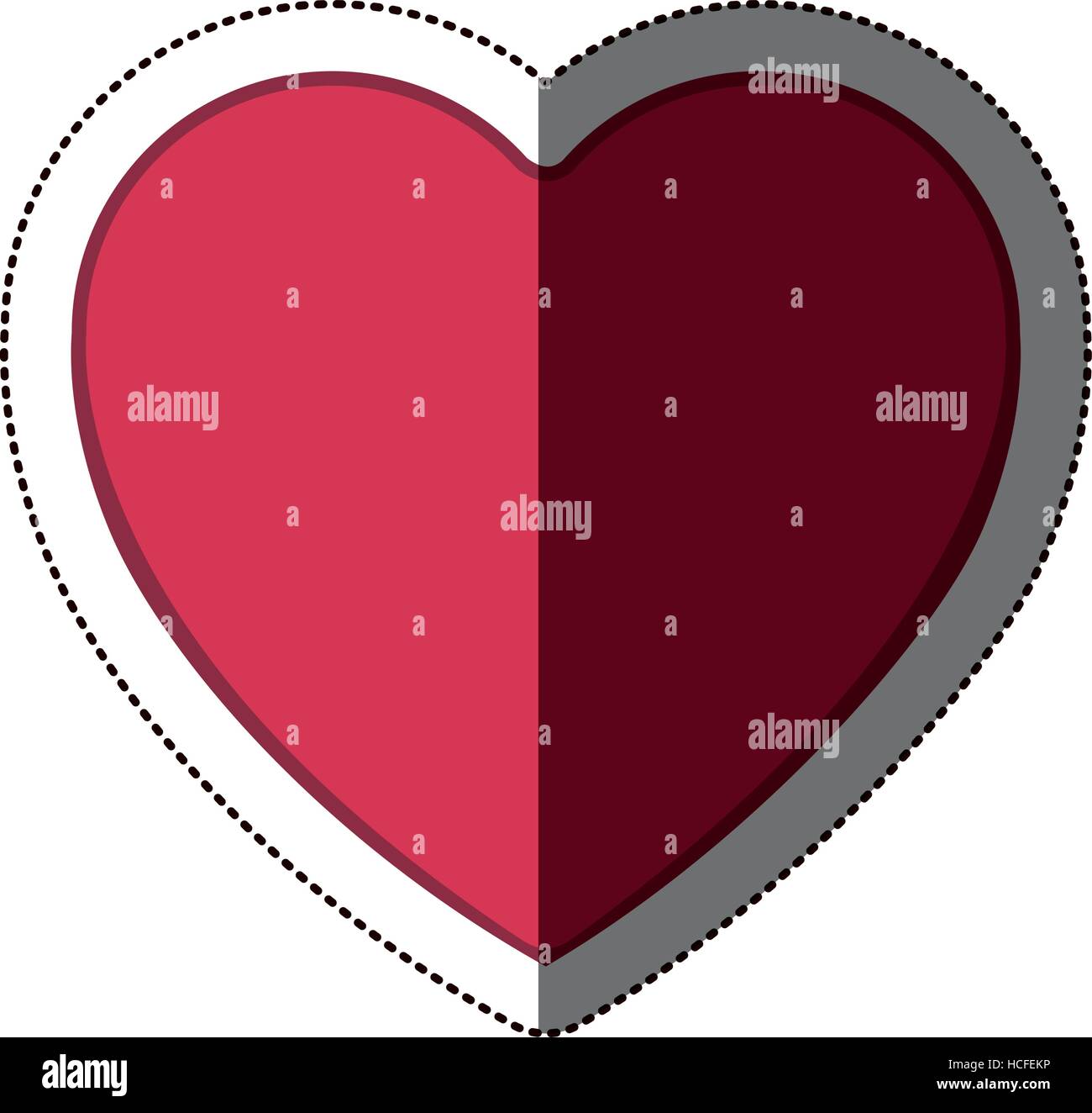 Isolated heart shape design Stock Vector Image & Art - Alamy