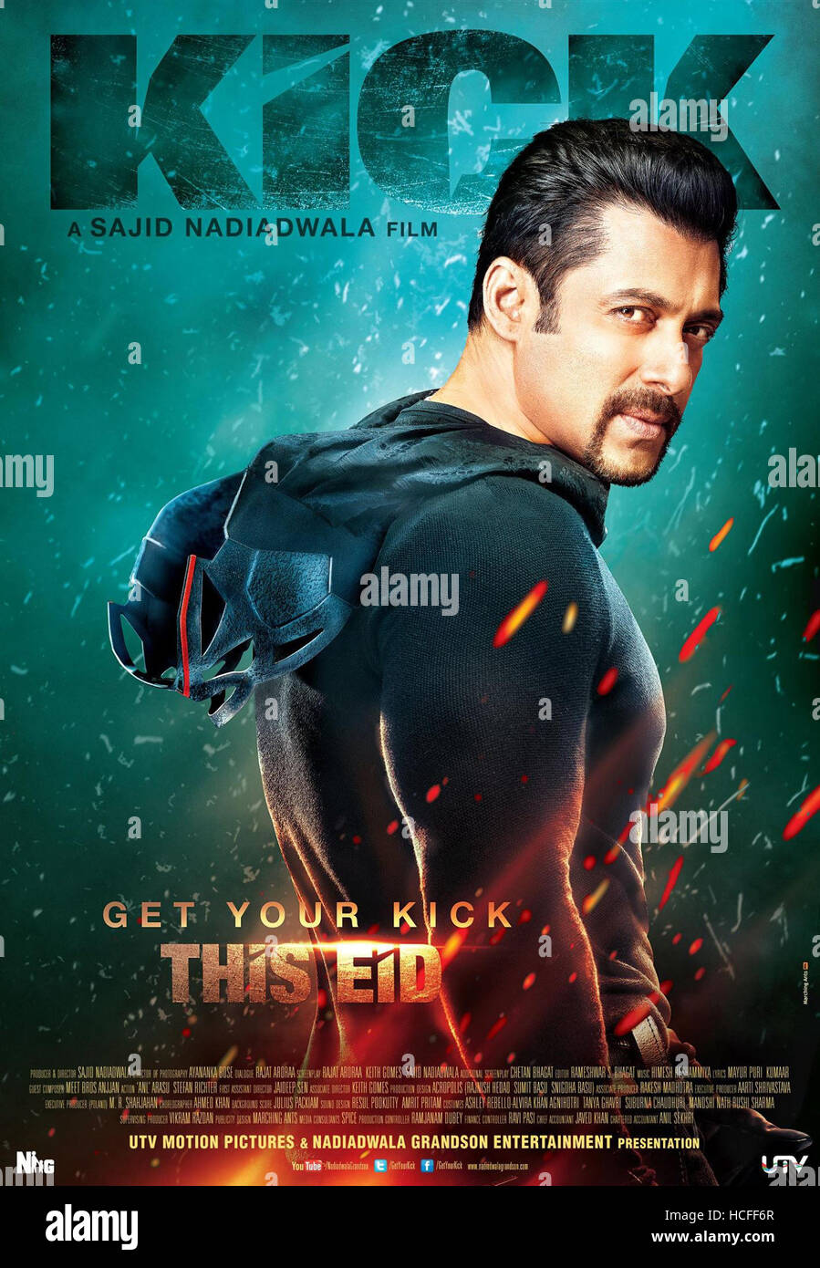 KICK, international poster, Salman Khan, 2014. ©UTV/courtesy Everett ...