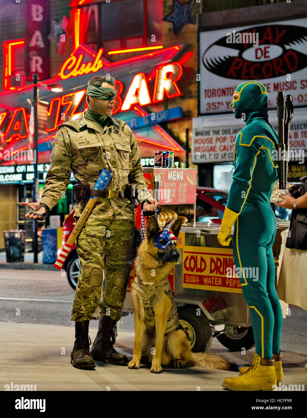 KICK-ASS 2, from left: Jim Carrey, Aaron Taylor-Johnson, 2013. ph ...