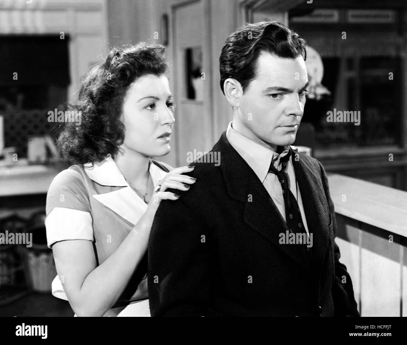 KID GLOVE KILLER, from left: Cathy Lewis, Eddie Quillan, 1942 Stock ...