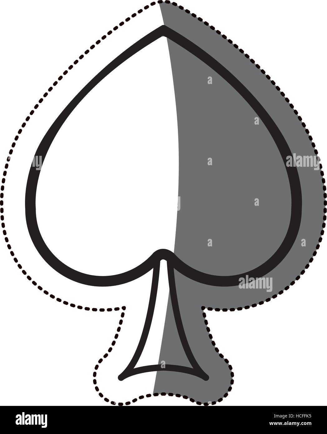 Isolated spade of card game design Stock Vector Image & Art - Alamy