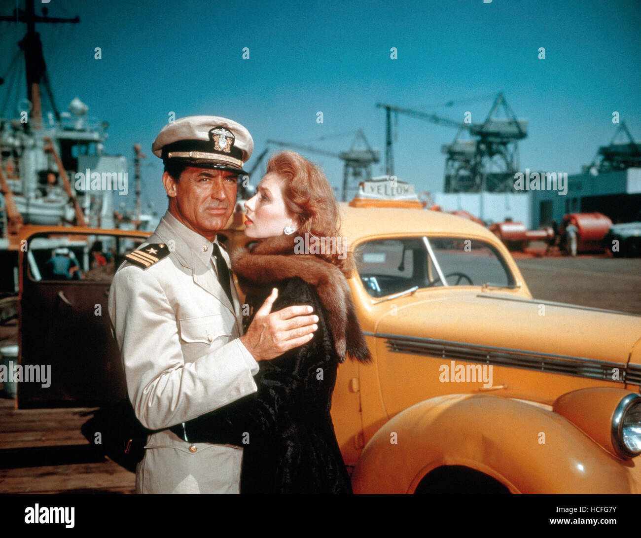 KISS THEM FOR ME, from left: Cary Grant, Suzy Parker, 1957, TM ...
