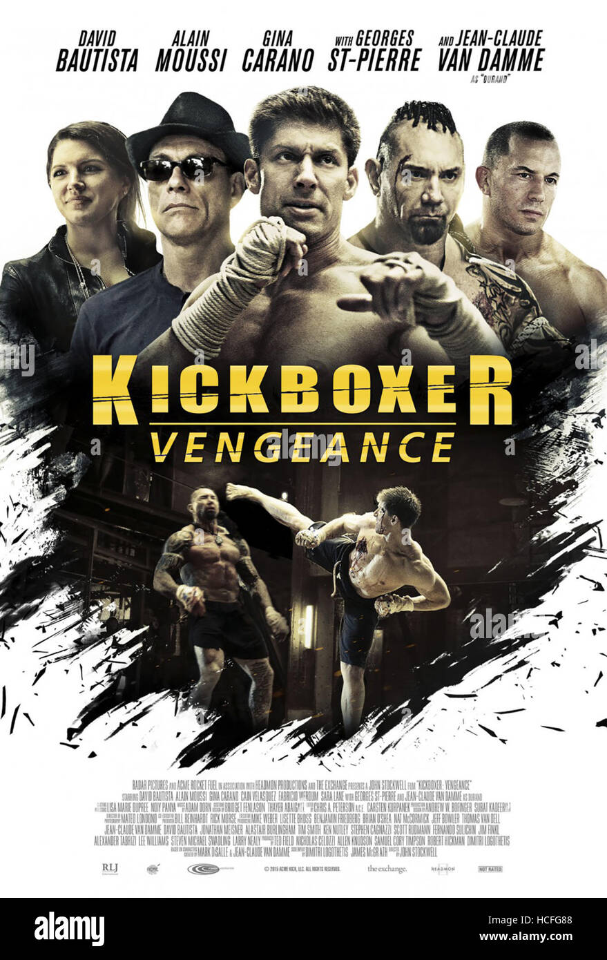 KICKBOXER: VENGEANCE, US poster, Gina Carano, Jean-Claude Van Damme ...