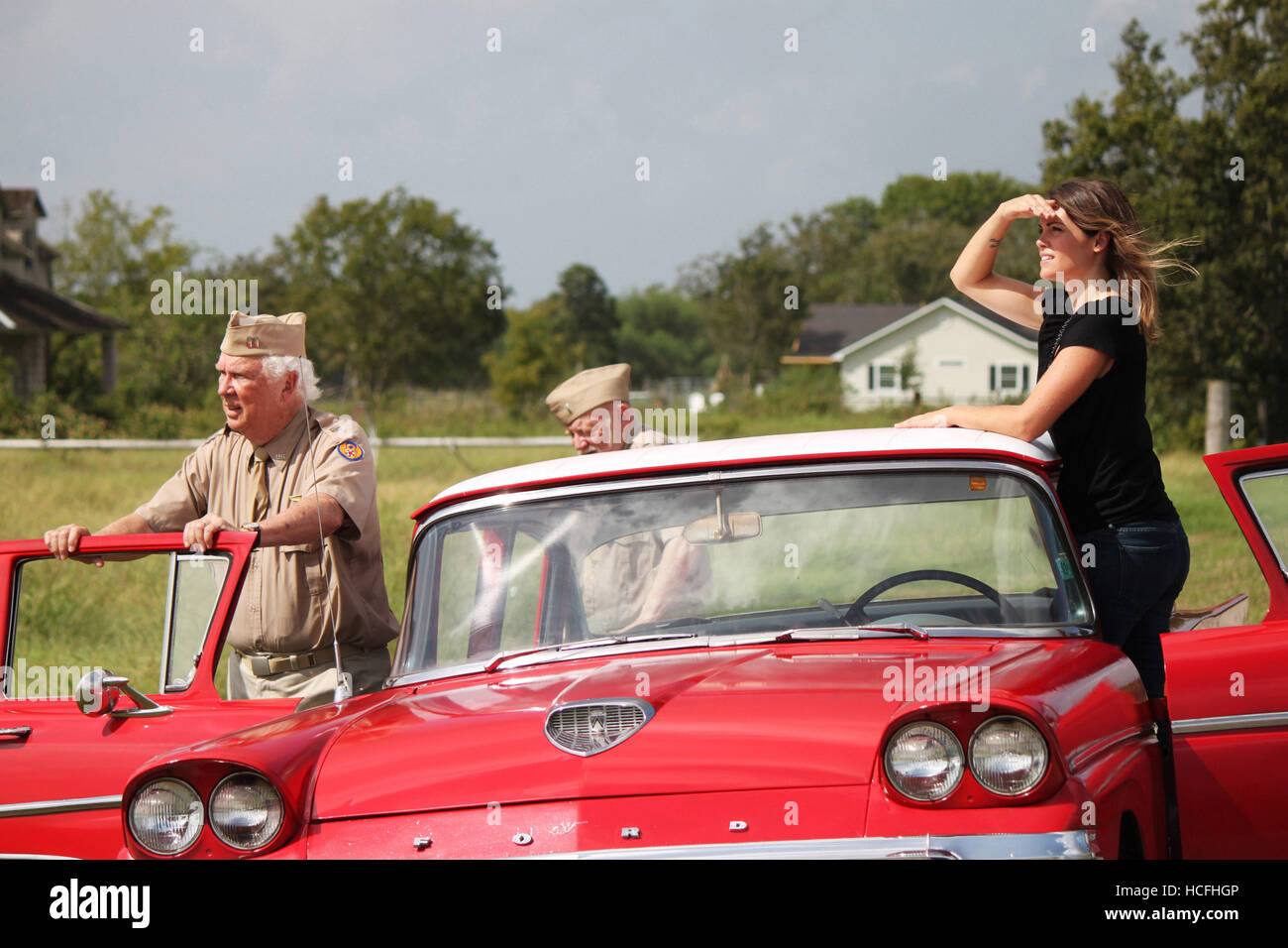 LAST MAN CLUB, from left:Jim MacKrell, Richard Riehle, Kate French ...