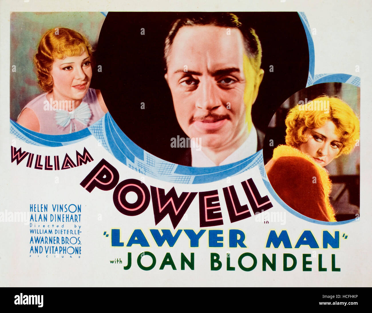 LAWYER MAN, Helen Vinson, William Powell, Joan Blondell, 1932 Stock Photo - Alamy