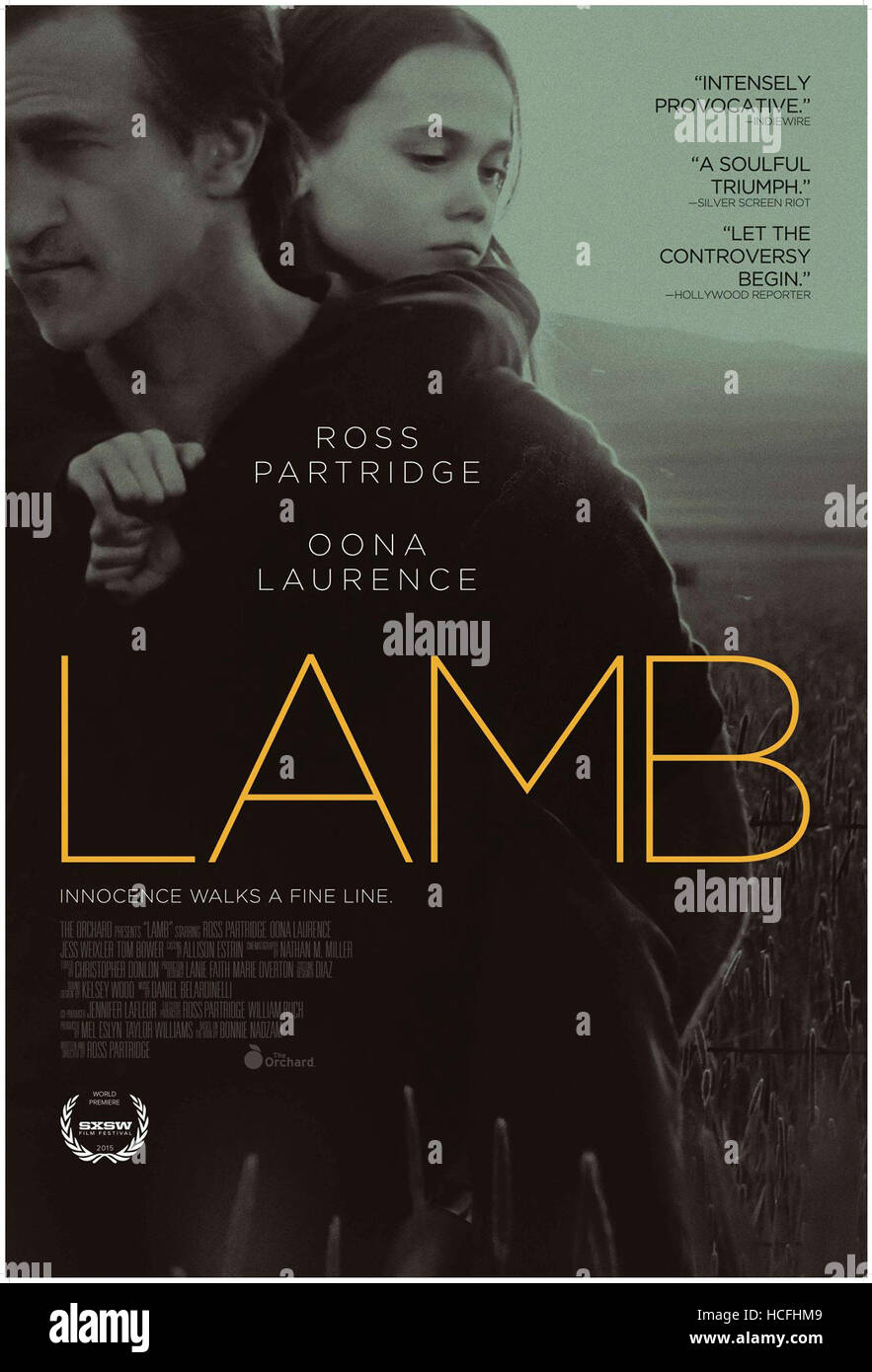 LAMB, US poster, from left: Ross Partridge. Oona Laurence, 2015. ©The ...