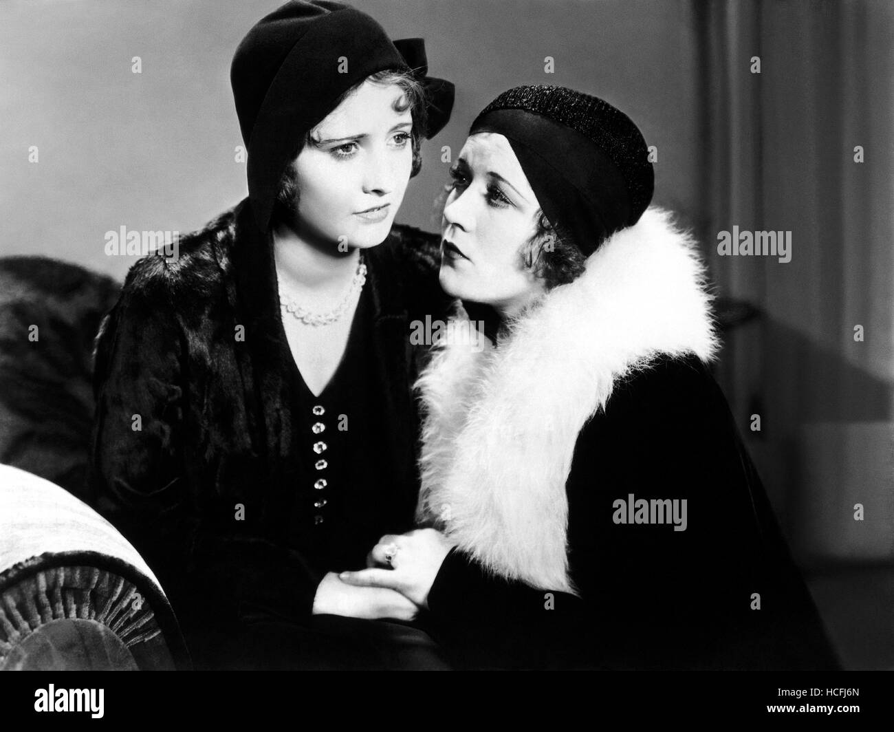 LADIES OF LEISURE, Barbara Stanwyck, Marie Prevost, 1930 Stock Photo ...