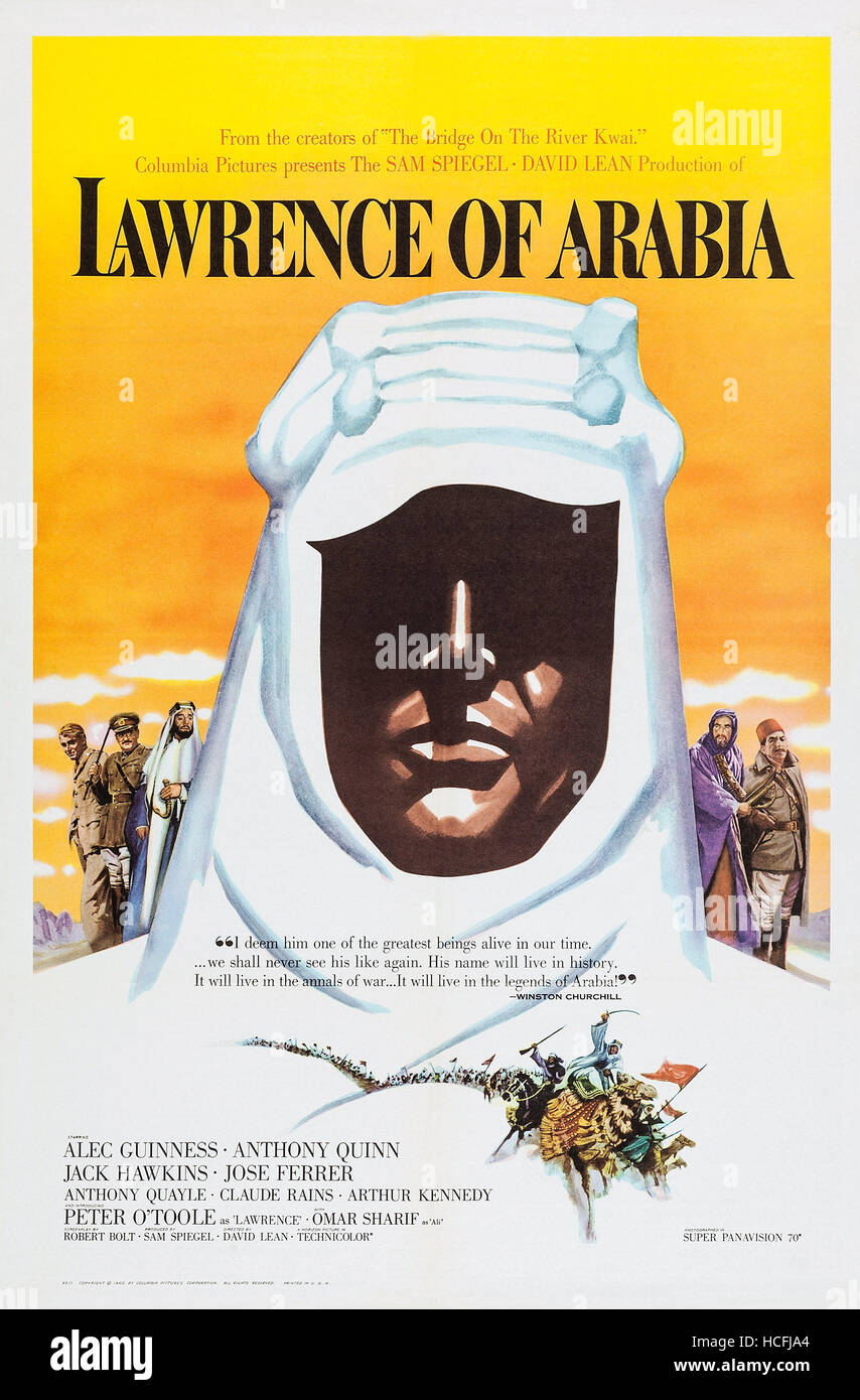 LAWRENCE OF ARABIA, poster art, 1962 Stock Photo - Alamy