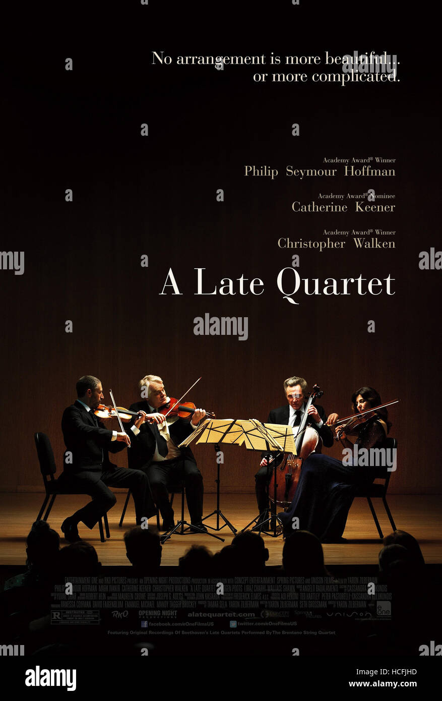 A LATE QUARTET, poster art, from left: Mark Ivanir, Philip Seymour ...