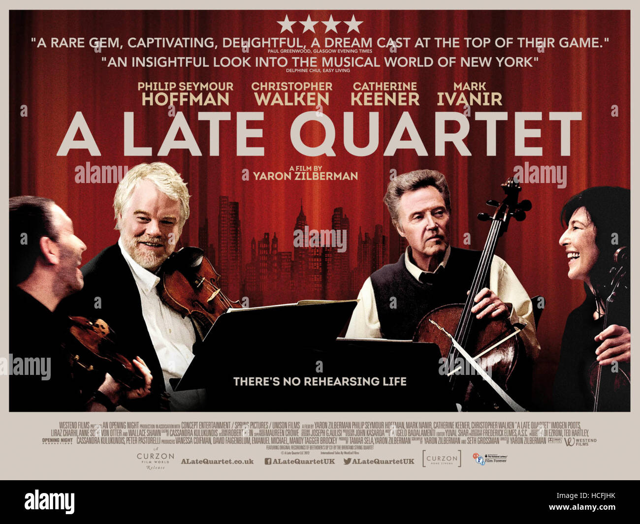 A LATE QUARTET, British poster art, from left: Mark Ivanir, Philip Seymour Hoffman, Christopher ...
