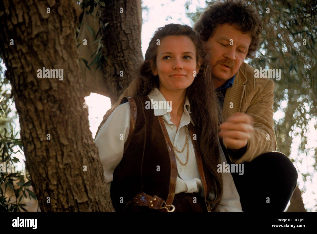 THE LAST RUN, Trish Van Devere, screenwriter Alan Sharp on set, 1971 ...