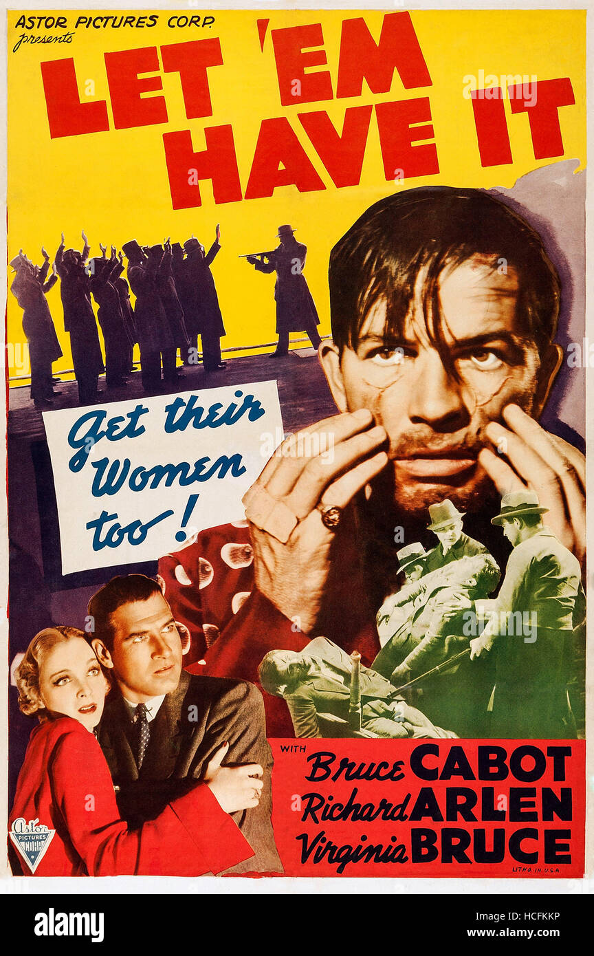 LET 'EM HAVE IT, US poster art, from left: Virginia Bruce, Richard ...