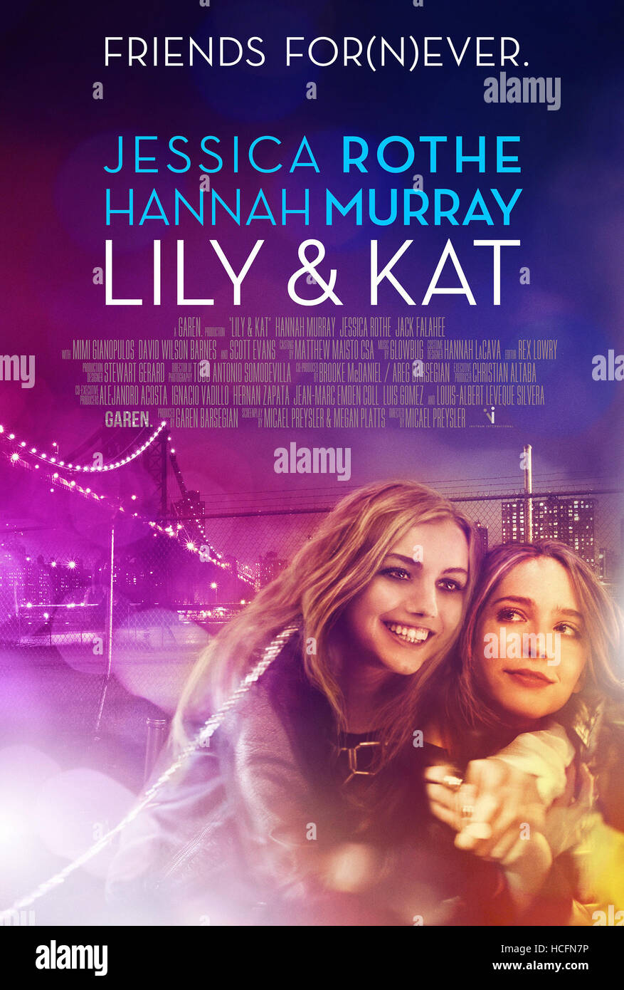 LILY & KAT, poster, from left: Hannah Murray, Jessica Rothe, 2015 ...