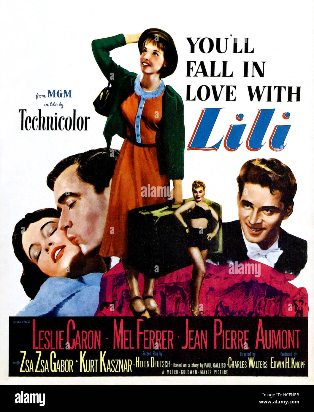 LILI, Leslie Caron (center), 1953 Stock Photo - Alamy