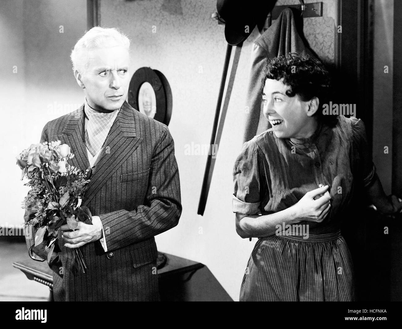 LIMELIGHT, from left: Charlie Chaplin, Mollie Glessing, 1952 Stock ...