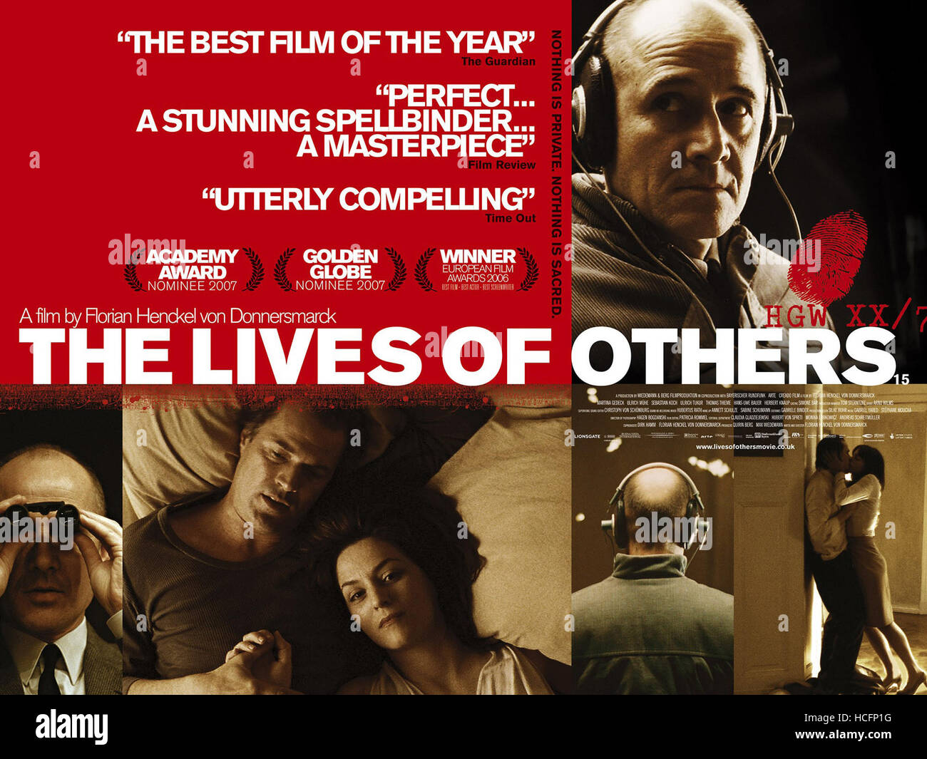 THE LIVES OF OTHERS, (aka DAS LEBEN DER ANDEREN), British poster ...