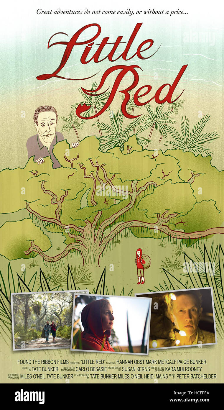 LITTLE RED, poster art, l-r: Paige Bunker, Hannah Obst, Mark Metcalf ...