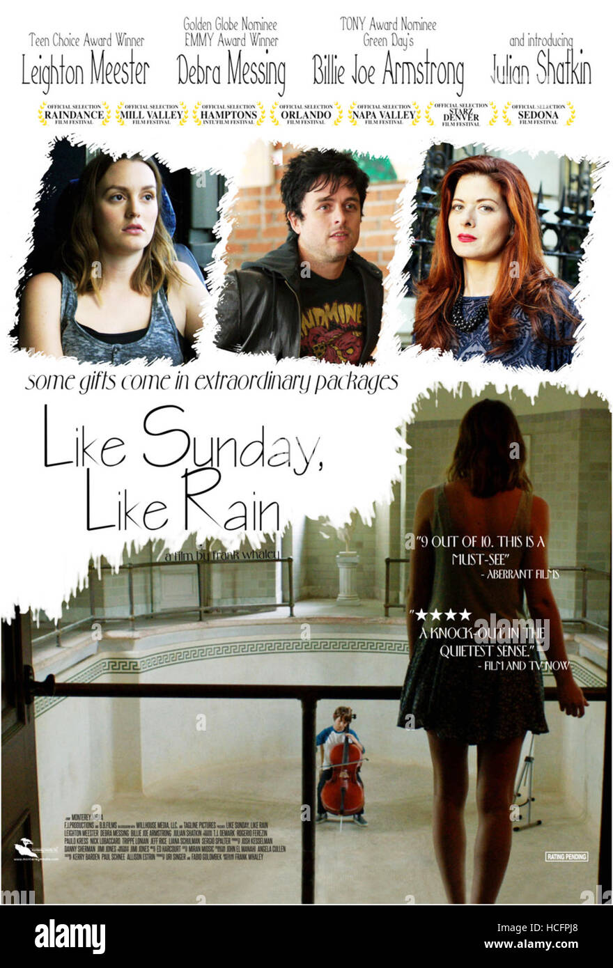 LIKE SUNDAY, LIKE RAIN, poster art, from left: Leighton Meester, Billie ...