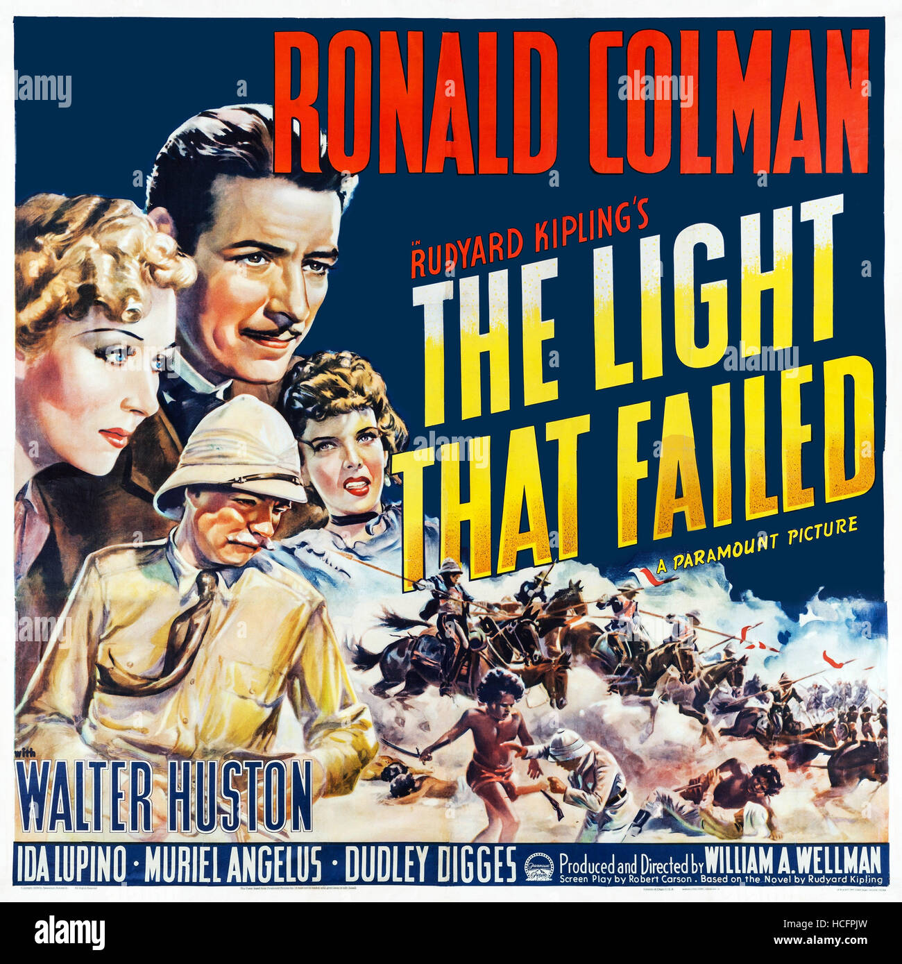 THE LIGHT THAT FAILED, US poster art, clockwise from top left: Ida ...