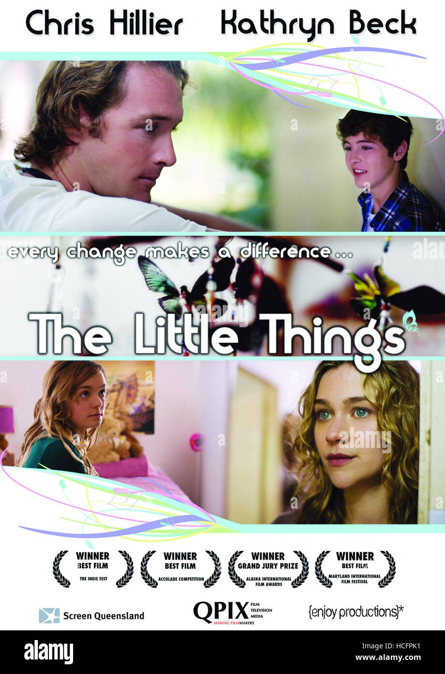 THE LITTLE THINGS, international poster, clockwise from top left: Chris ...