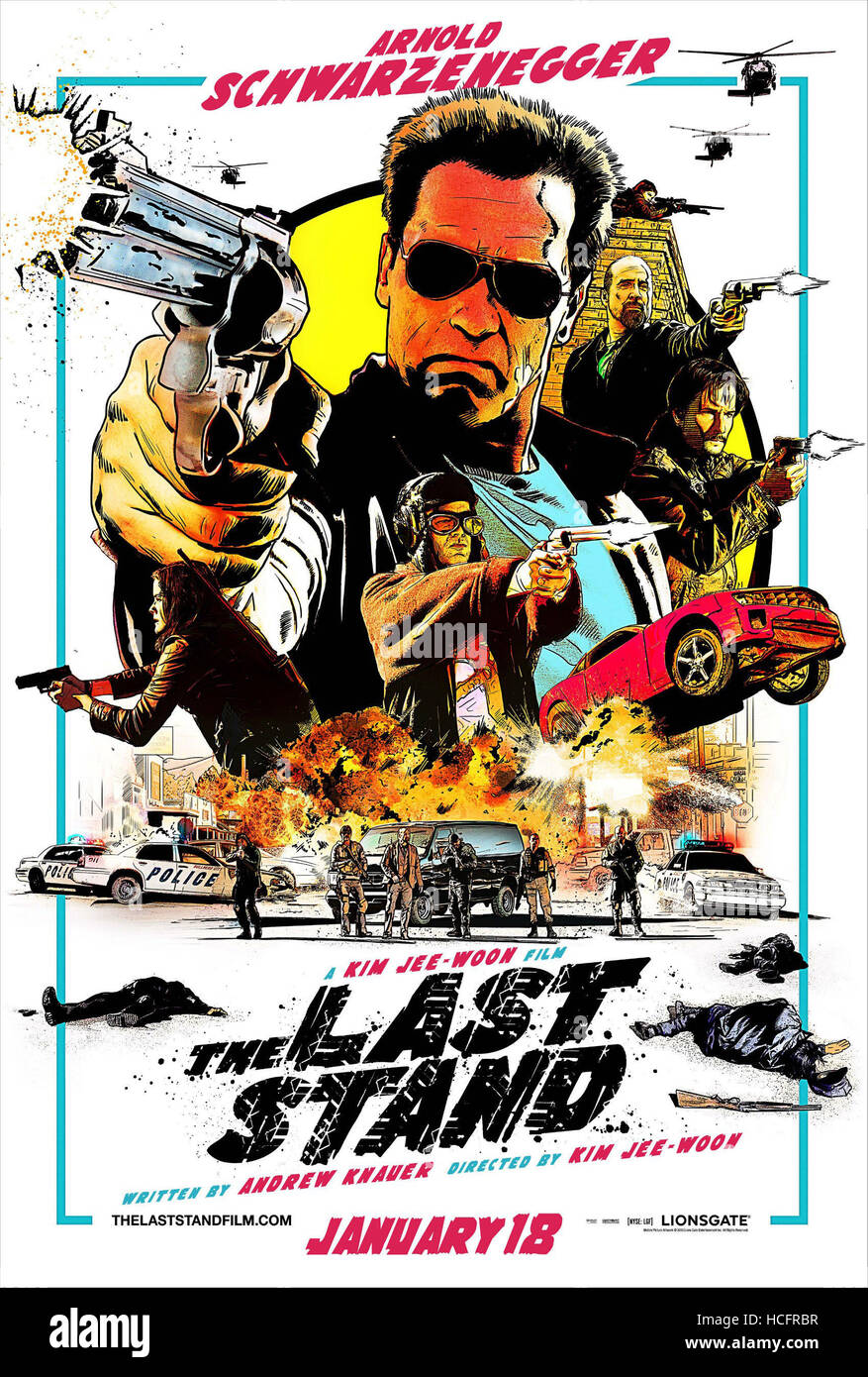 THE LAST STAND, advance US poster art, clockwise from top: Arnold ...