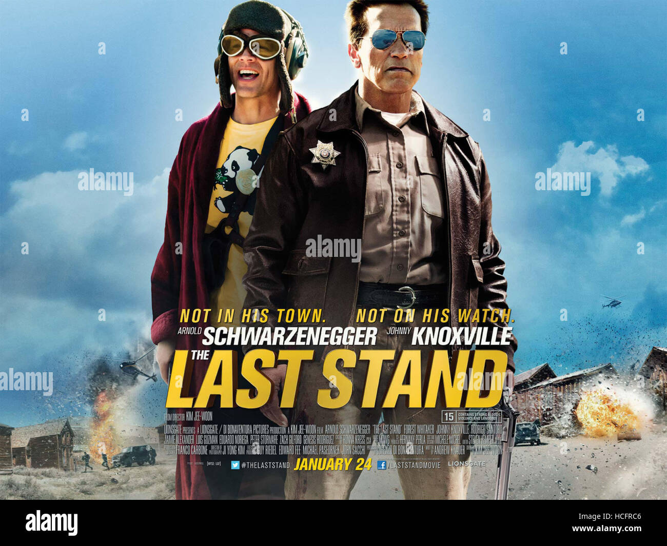 THE LAST STAND, British poster art, from left: Johnny Knoxville, Arnold ...