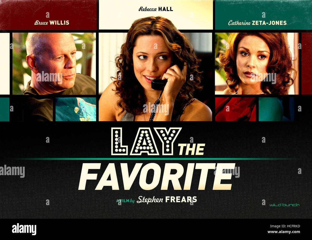 LAY THE FAVORITE, from left on international poster art: Bruce Willis ...