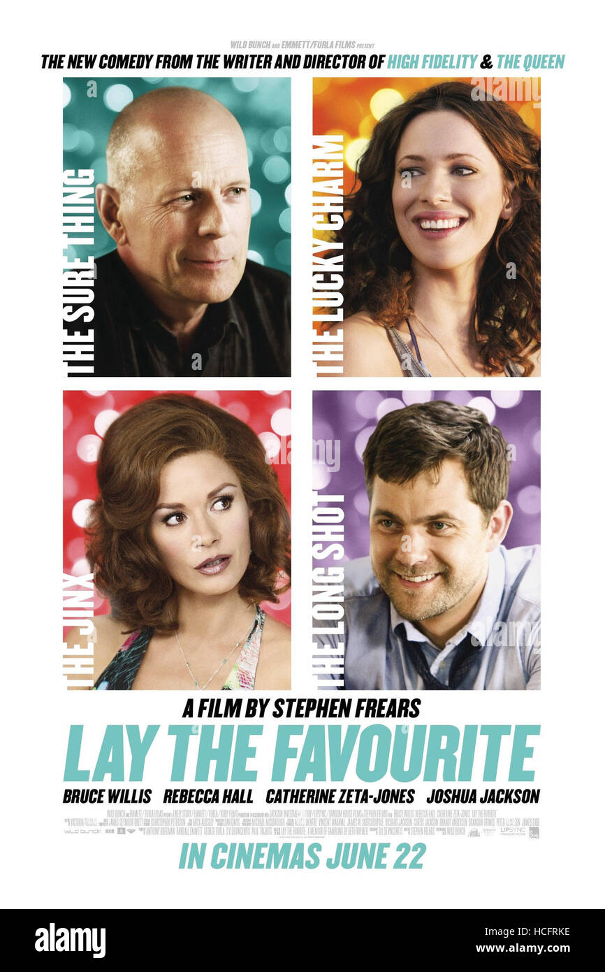 LAY THE FAVORITE, (aka LAY THE FAVOURITE), clockwise, from top left ...