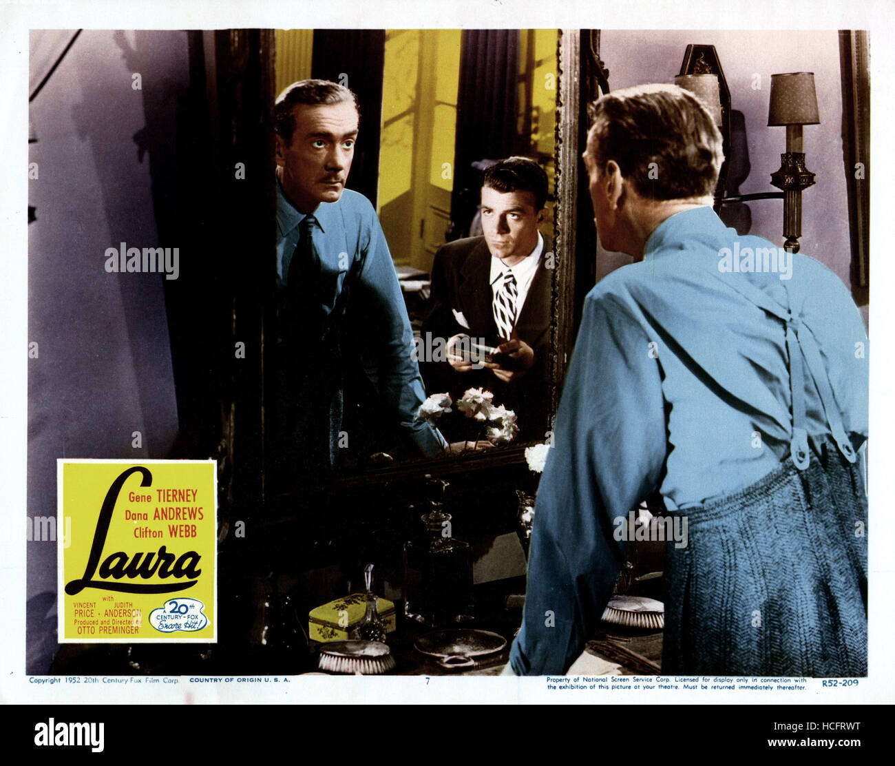 LAURA, from left: Clifton Webb, Dana Andrews, 1944. ©20th Century Fox ...