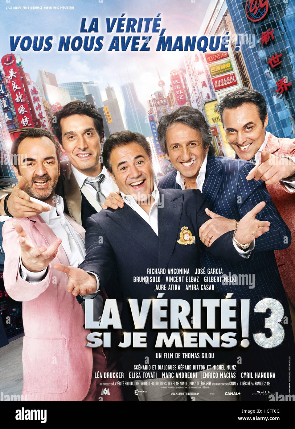 LA VERITE SI JE MENS! 3, French poster art, from left: Bruno Solo ...