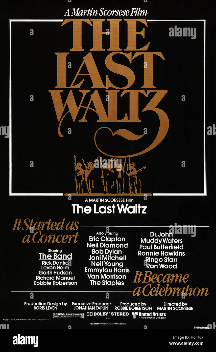 THE LAST WALTZ, US poster art, 1978 Stock Photo - Alamy
