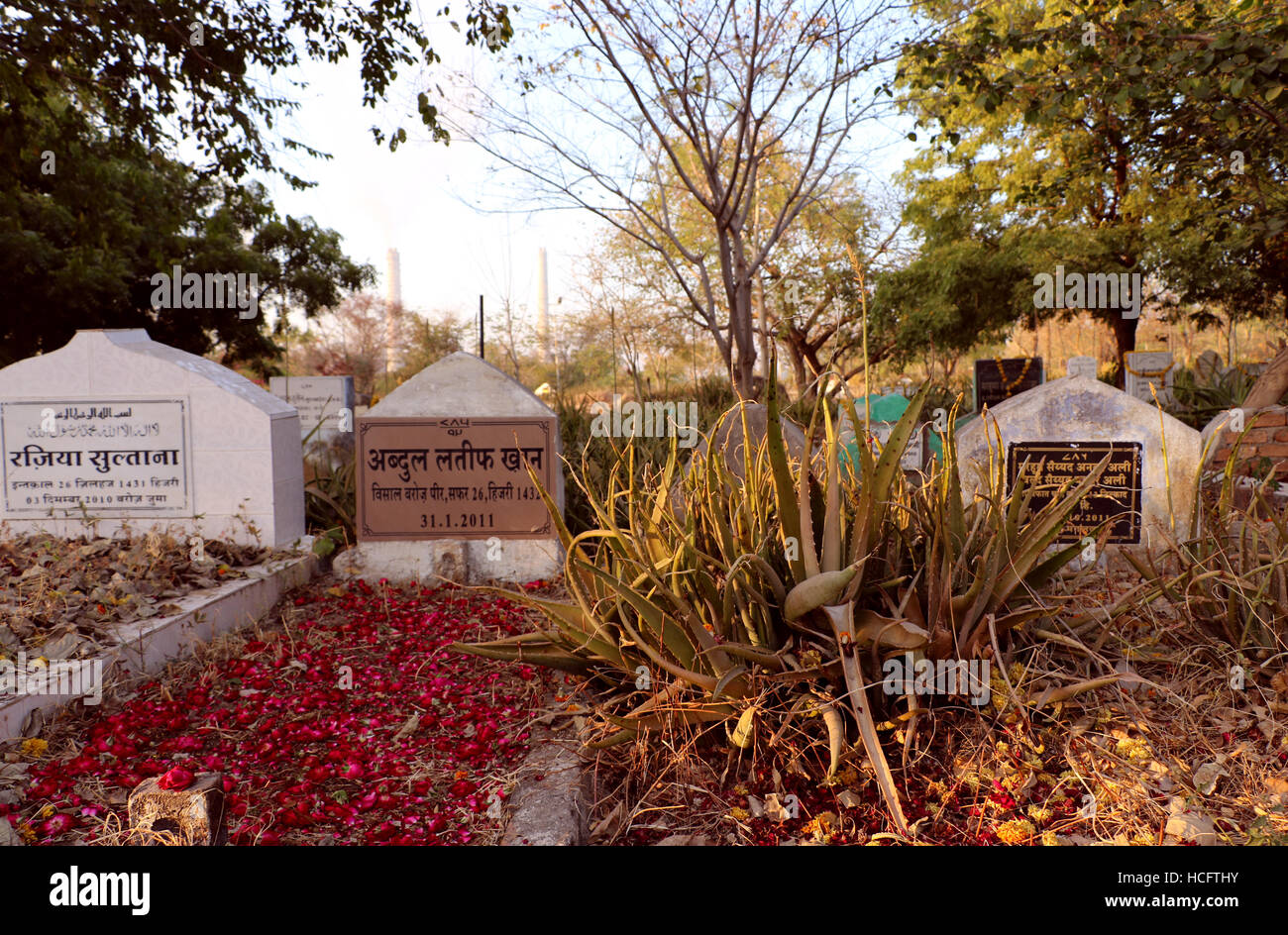 A Muslim graveyard Stock Photo - Alamy