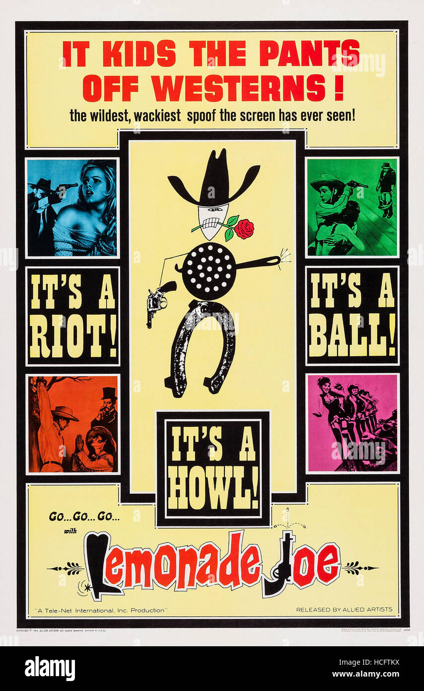 LEMONADE JOE, US poster art, 1964 Stock Photo - Alamy