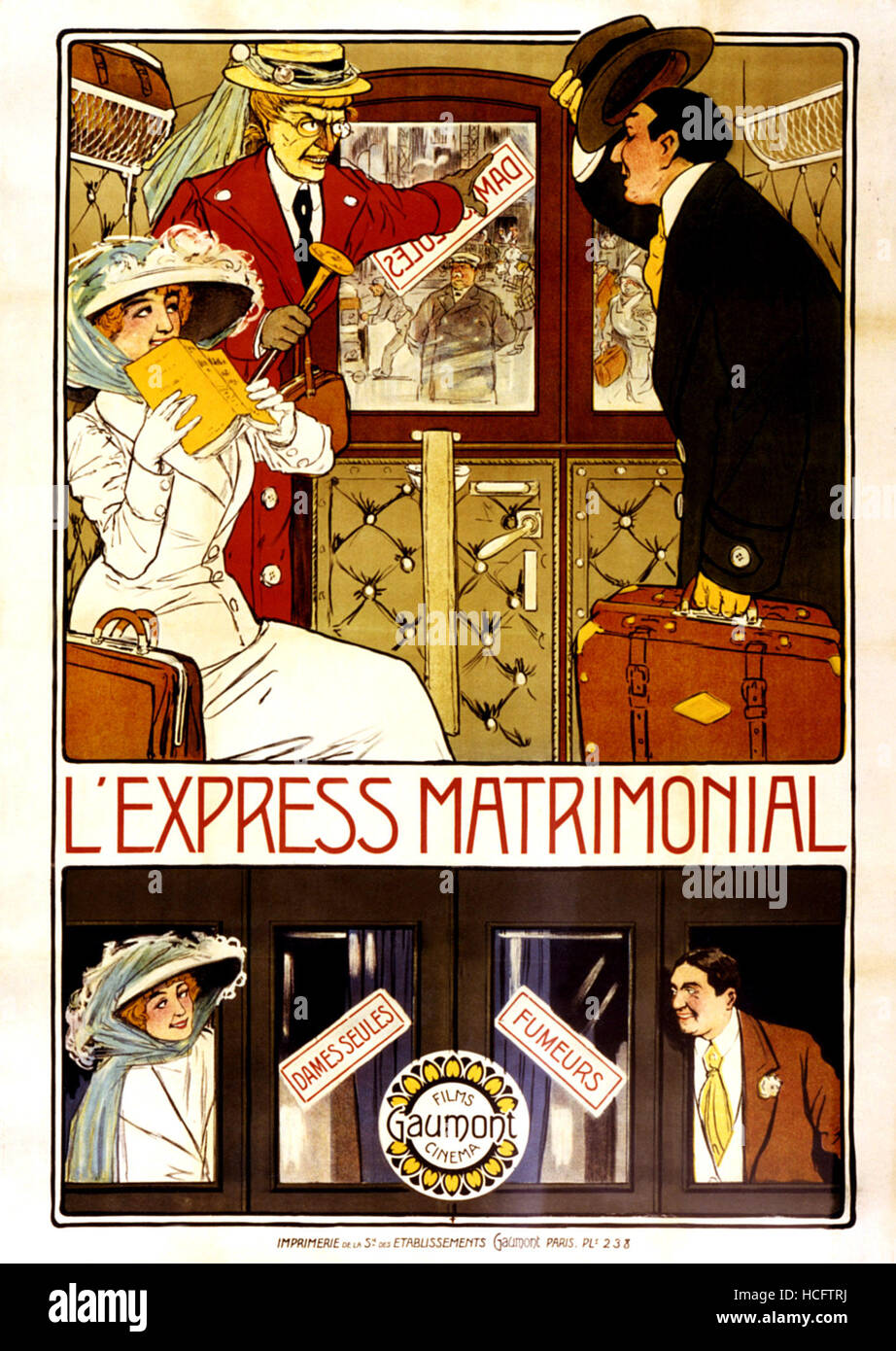 L'EXPRESS MATRIMONIAL, (aka THE MATRIMONIAL EXPRESS), top and bottom ...