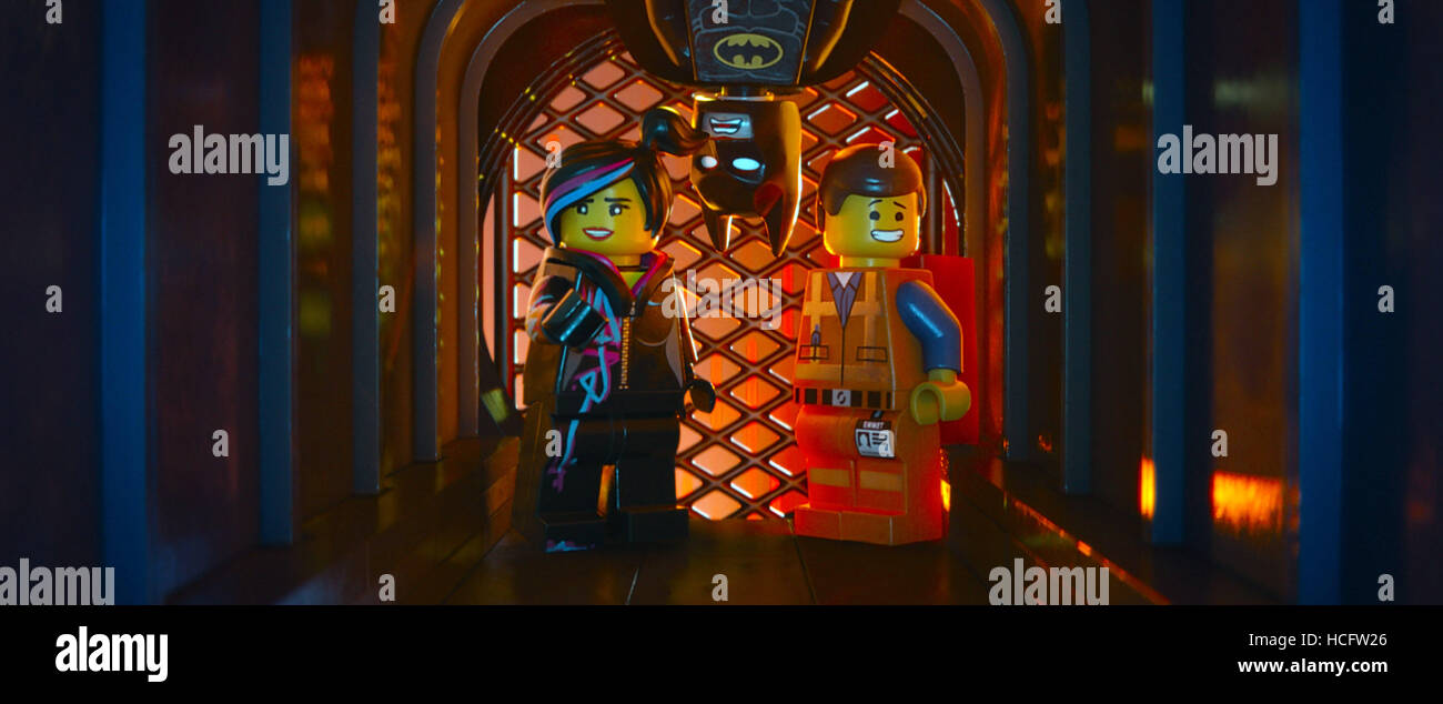 THE LEGO MOVIE, from left: Wyldstyle (voice: Elizabeth Banks), Batman ...