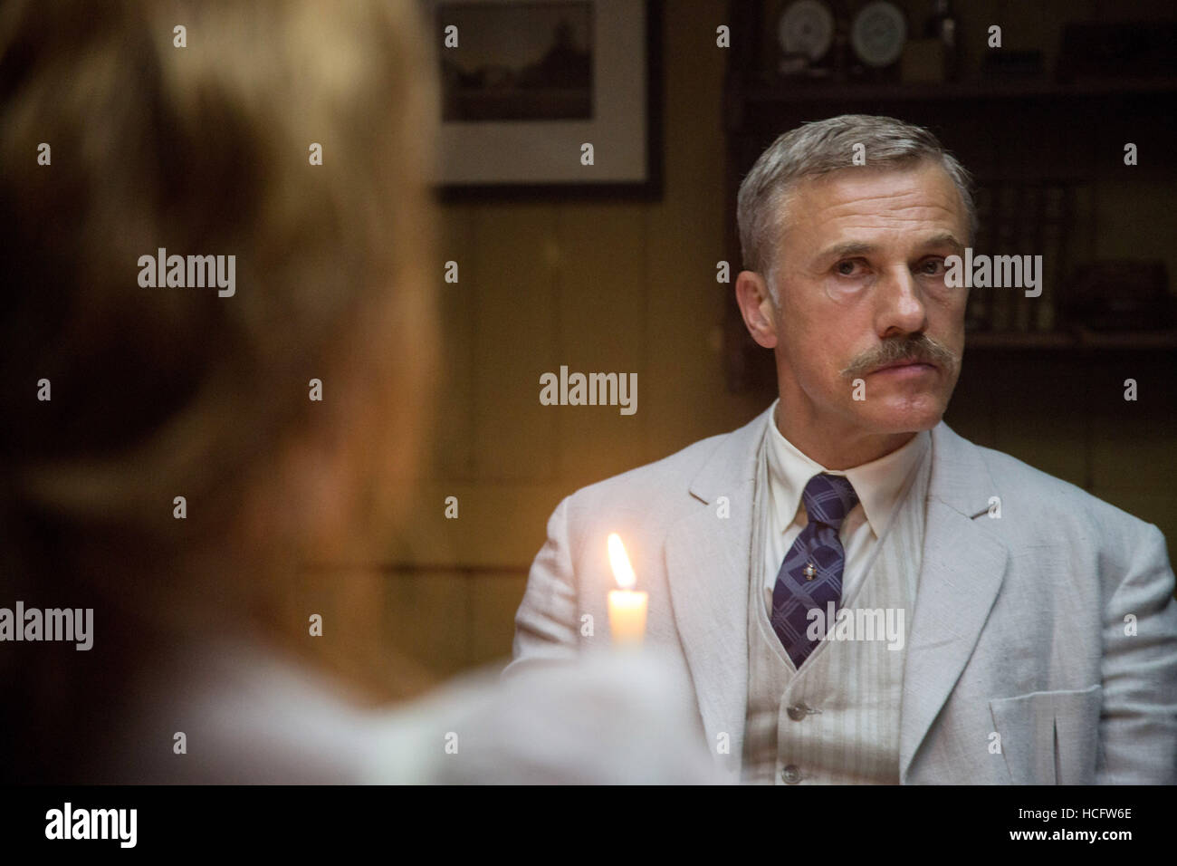 THE LEGEND OF TARZAN, from left: Margot Robbie as Jane, Christoph Waltz ...